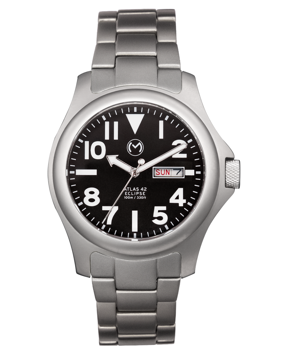 Atlas Eclipse [42mm] | Solar Titanium Field Watch