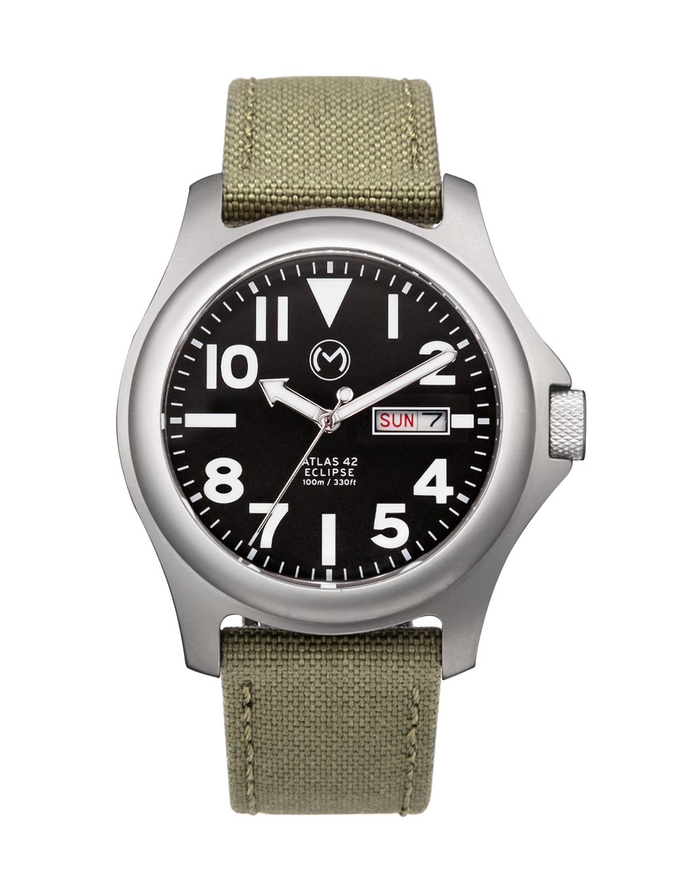 Atlas Eclipse [42mm] | Solar Titanium Field Watch