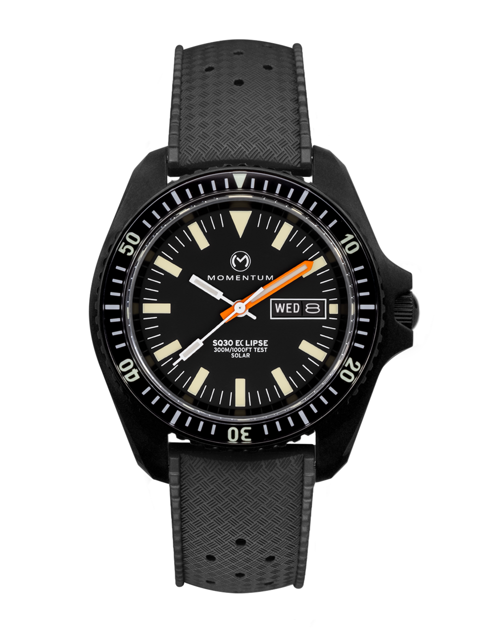 SQ30 Eclipse Black-Ion | Solar-Powered Dive Watch