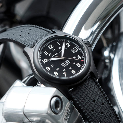 Smokejumper Eclipse 38mm | Black Titanium Solar-Powered Field Watch