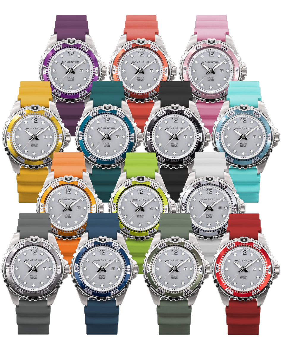 Splash [38mm] | Solar Dive Watch – Momentum Watches
