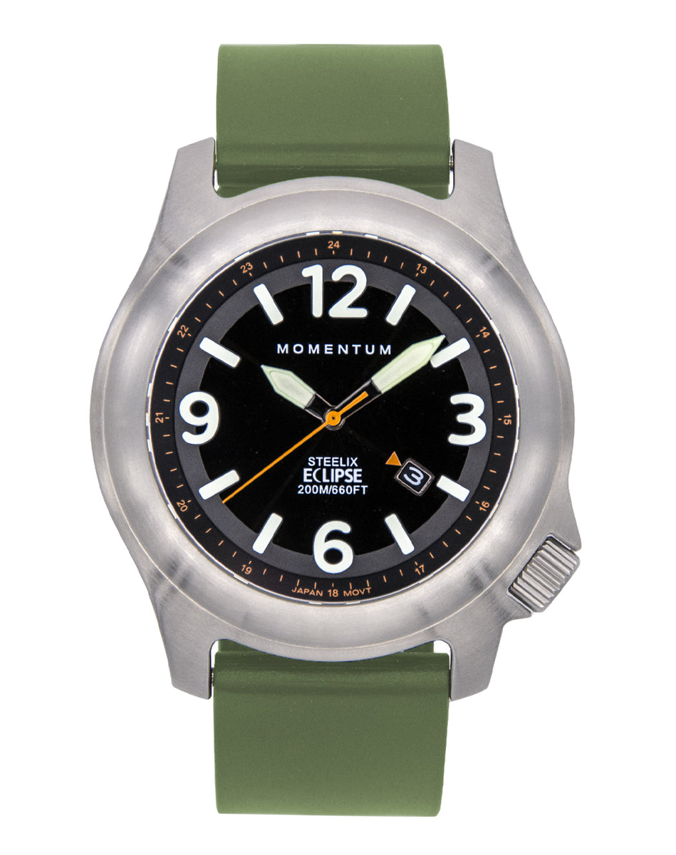 Steelix Eclipse [44mm] | Solar Field Watch | Momentum – Momentum Watches